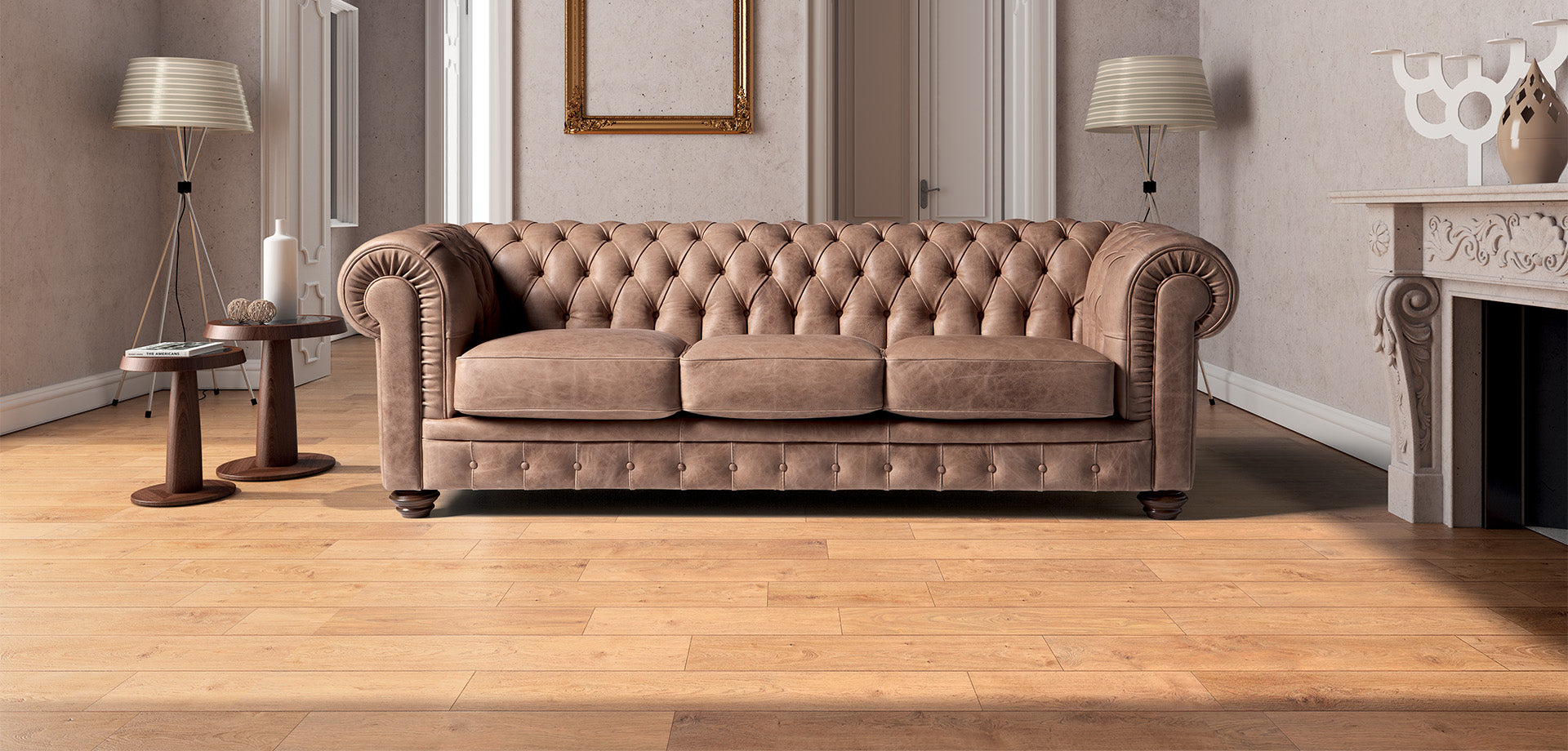 Chester Leather Sofa Collection | Newtrend | Homeflair | Homeflair ...